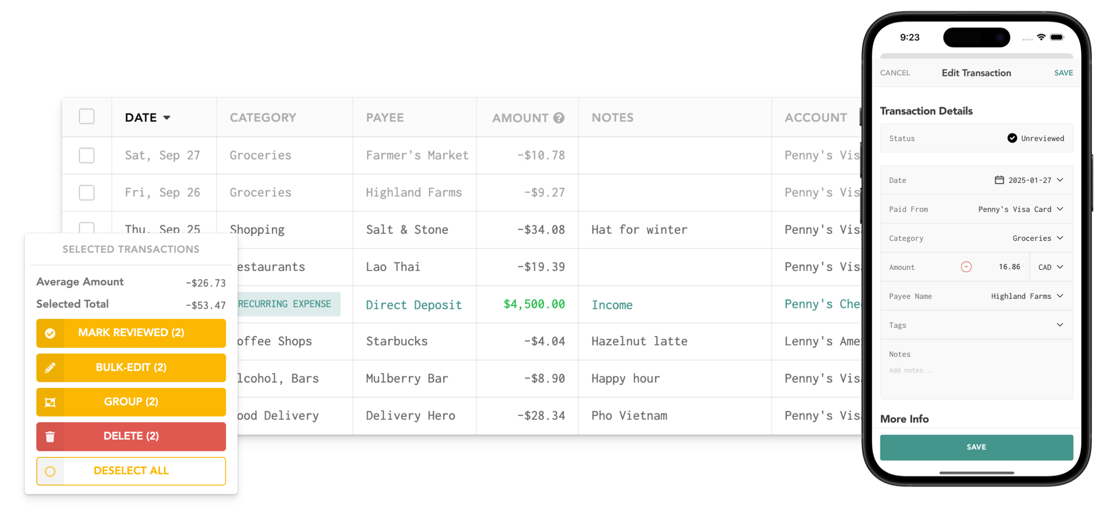 Transaction Utilities | Lunch Money