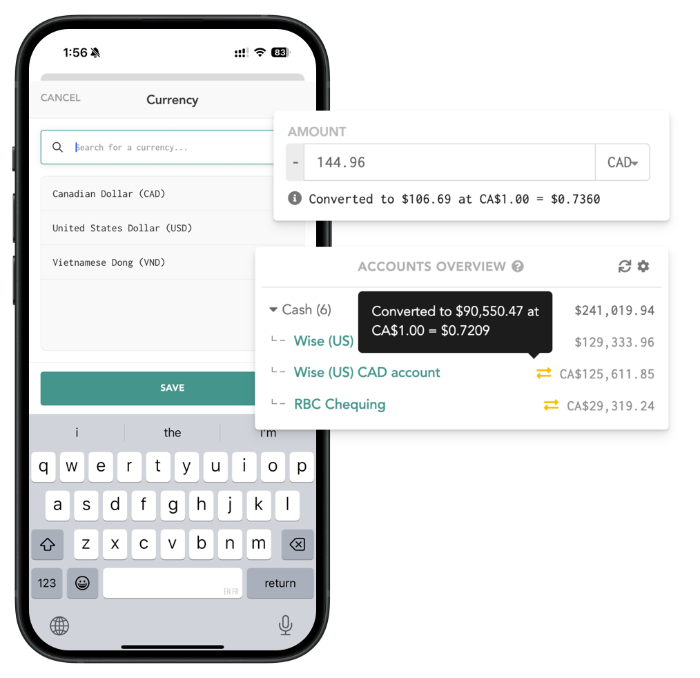 Multi Currency Budgeting App | Lunch Money